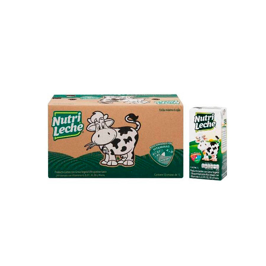 LECHE NUTRI LECHE CARTON C/12 PZAS – El Mexicano en línea