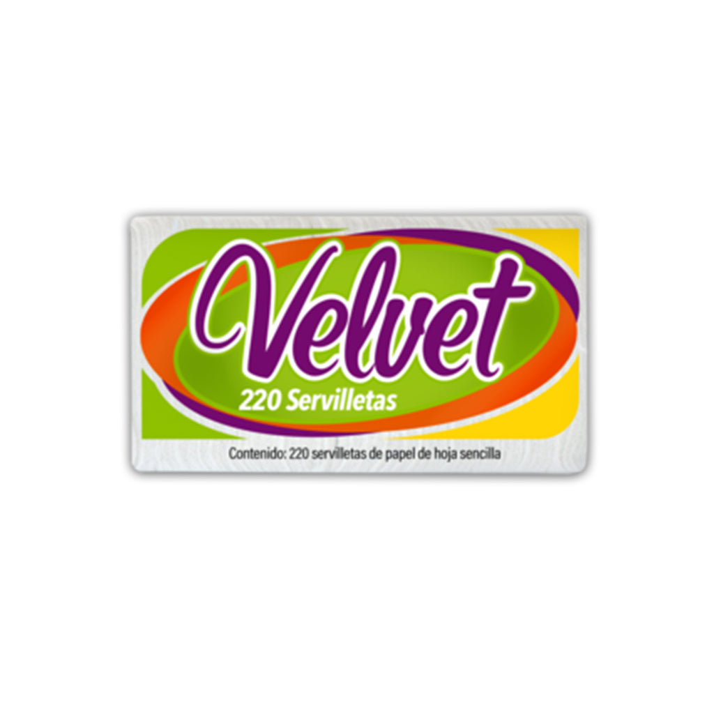 SERVILLETA VELVET C/220 PZAS – El Mexicano en línea