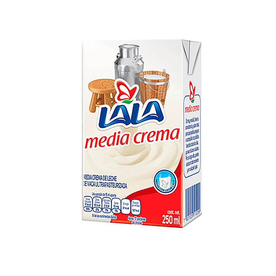 MEDIA CREMA LALA 250 ML – El Mexicano en línea