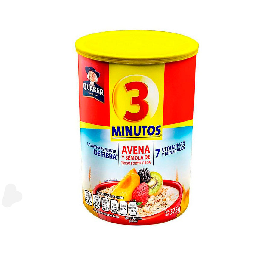 AVENA 3 MINUTOS QUAKER 400 GR – El Mexicano en línea