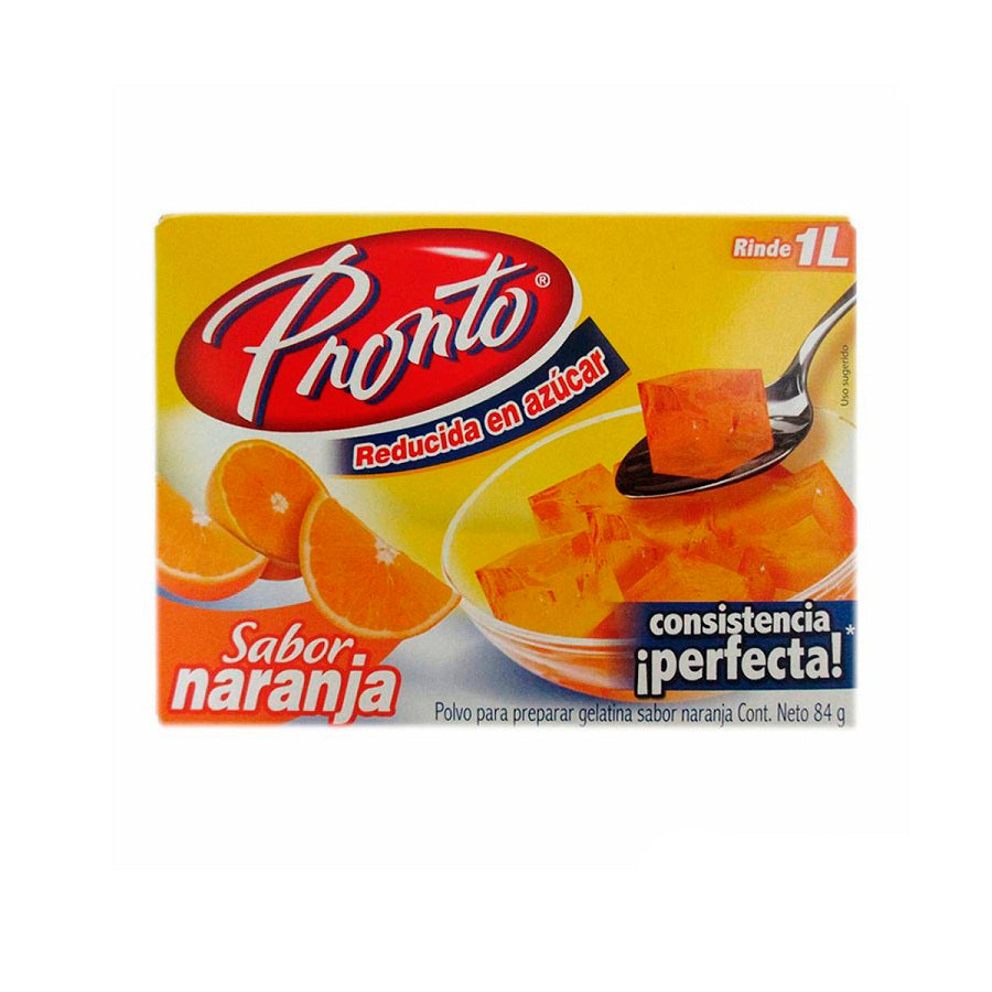GELATINA PRONTO NARANJA 84 GR – El Mexicano en línea