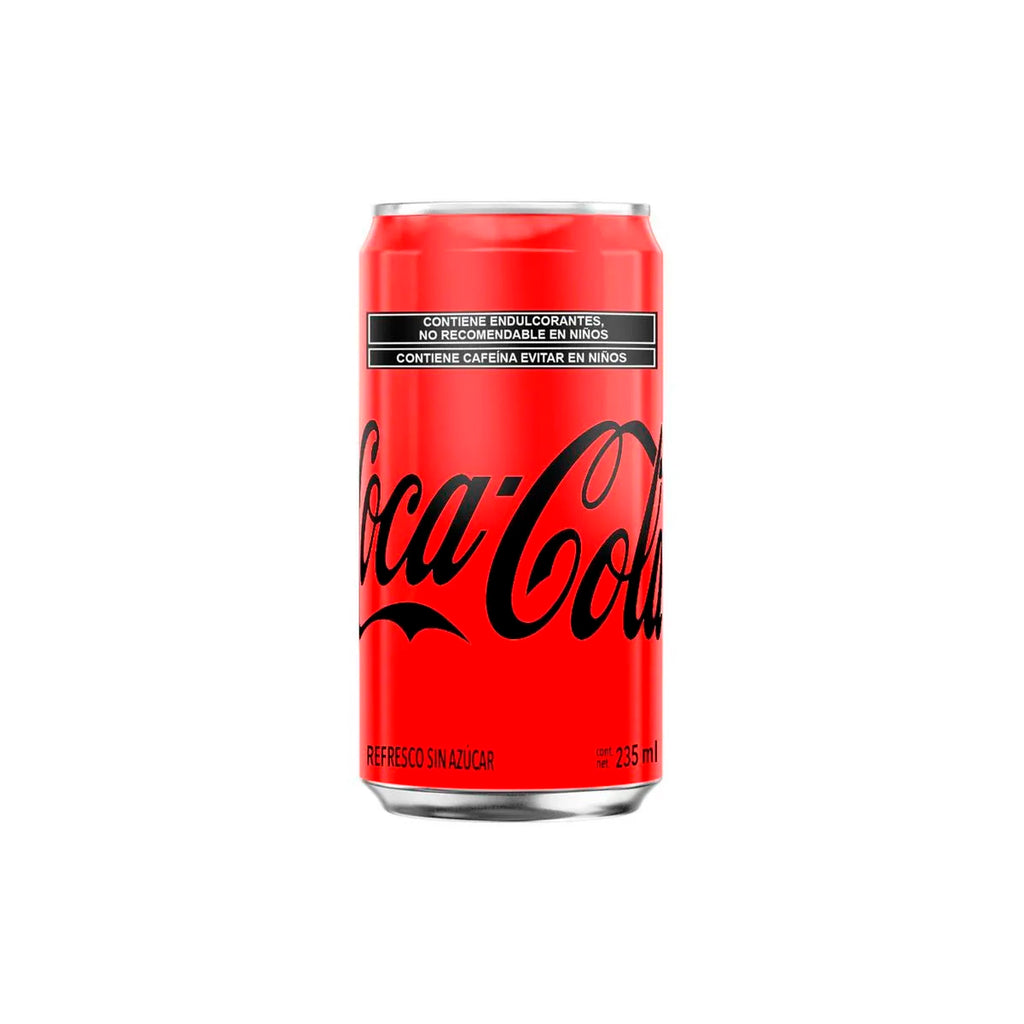 B COCA COLA ZERO 235 ML LATA – El Mexicano en línea